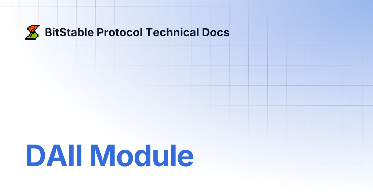 DAII Module | BitStable Protocol Technical Docs